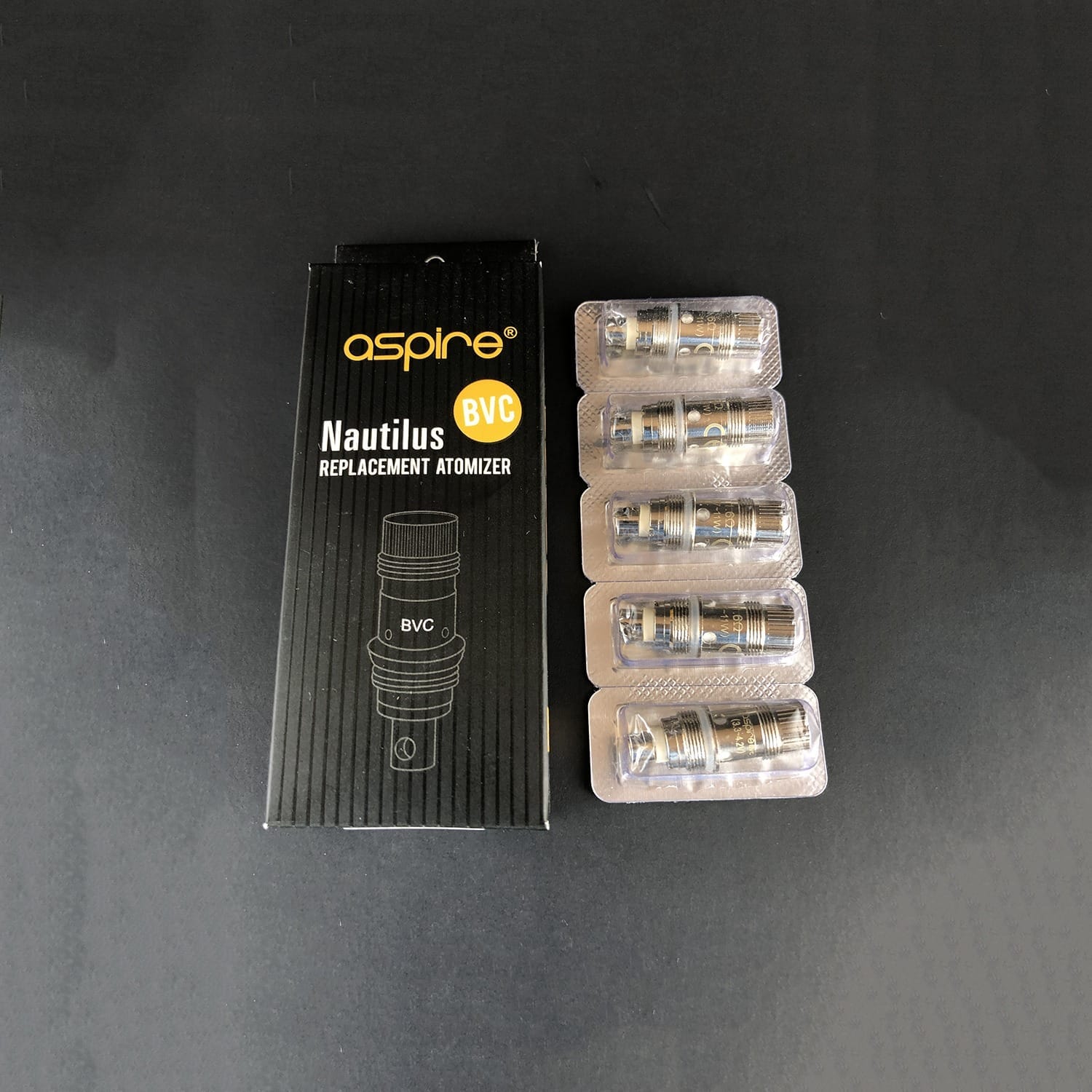 Aspire 1.6 Nautilus BVC Coils - 5 Pack - The Vapor Lab KC